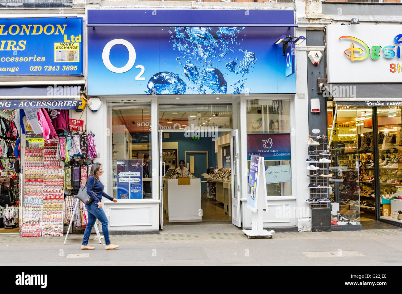 The O2 Store on Queensway, Bayswater, London Stock Photo - Alamy