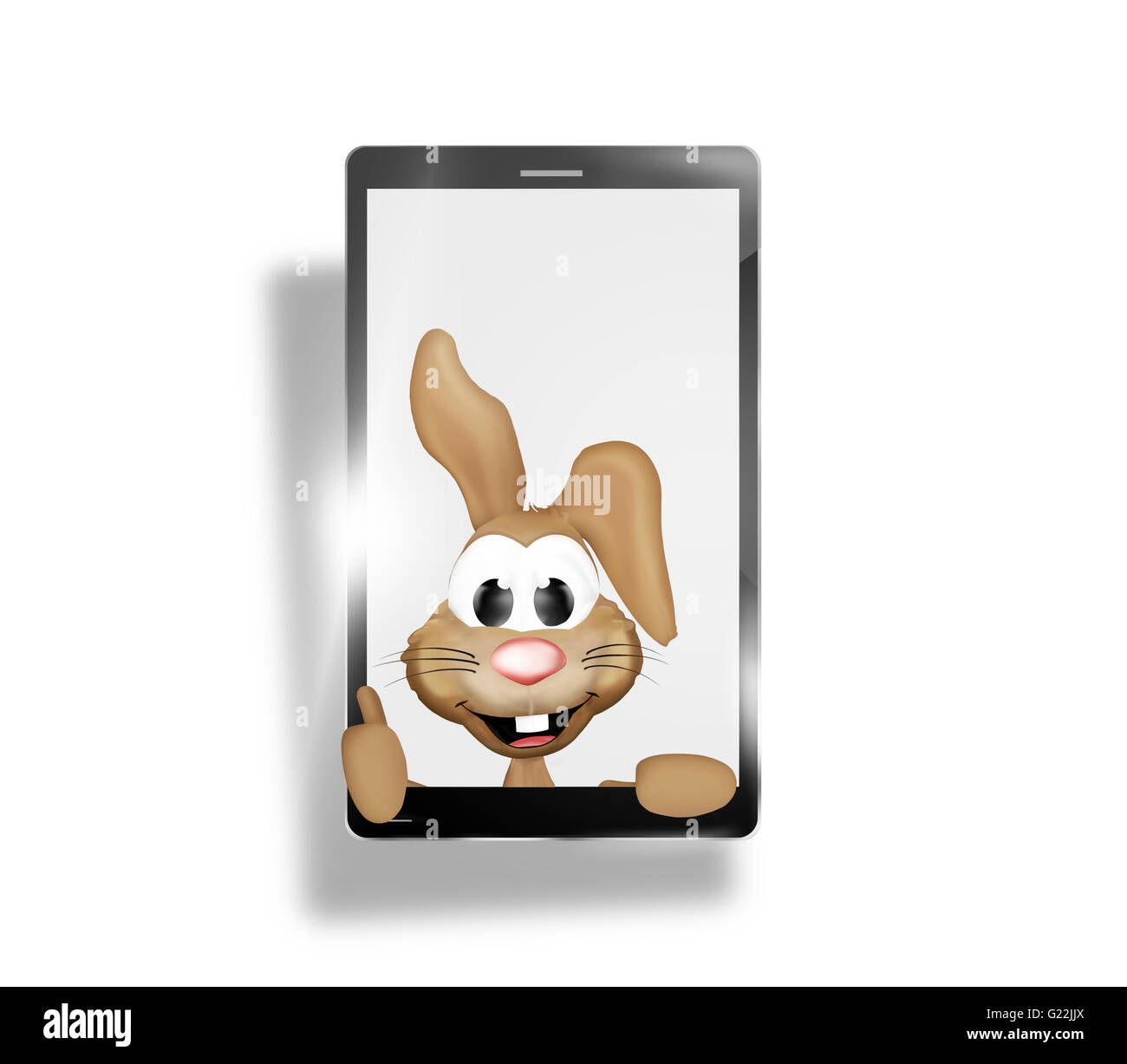 Rabbit phone Cut Out Stock Images & Pictures - Alamy