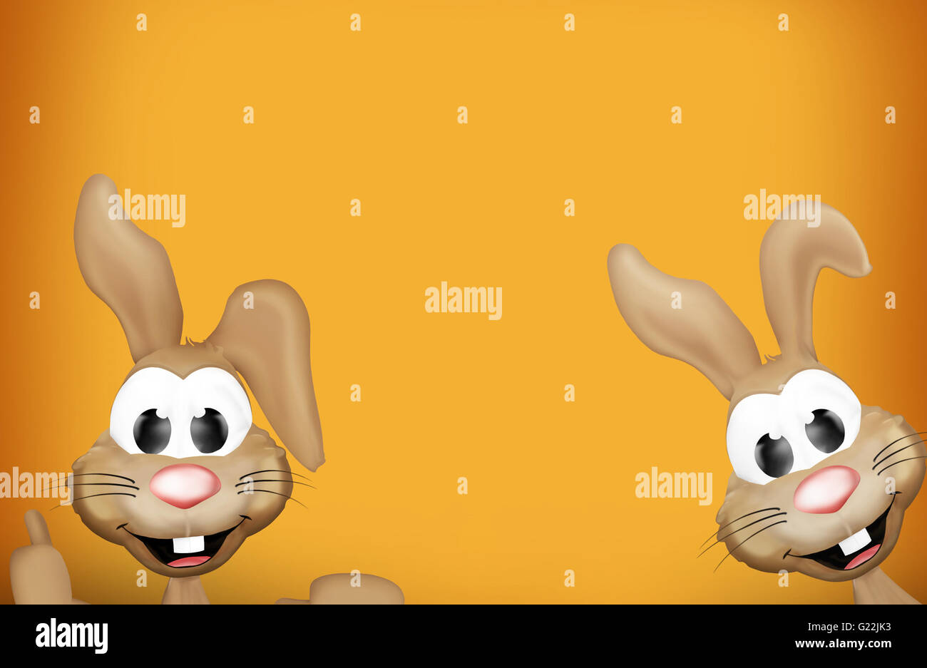 Cartoon easter bunny smiling hi-res stock photography and images - Alamy