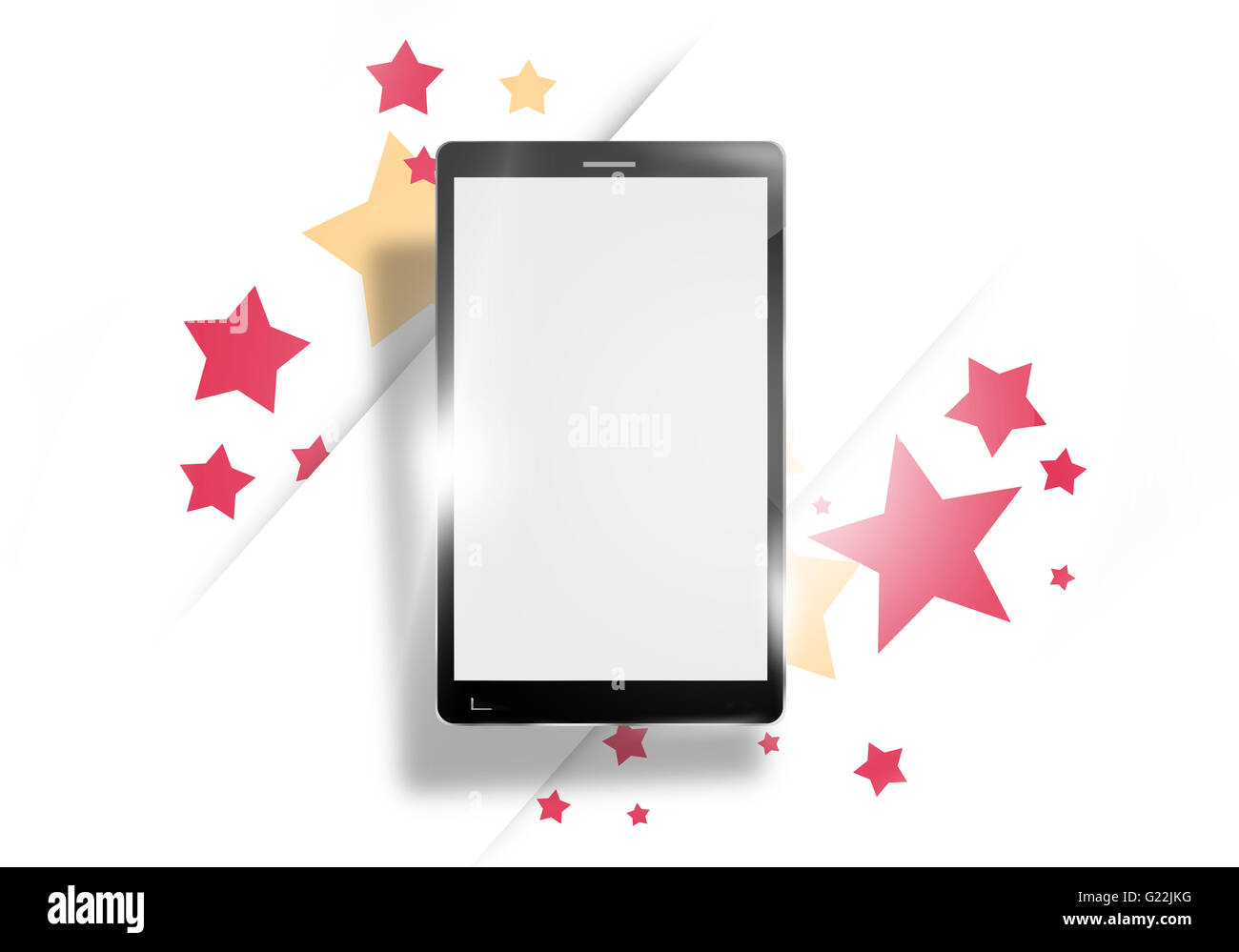 Mobile Phone stars background Stock Photo - Alamy