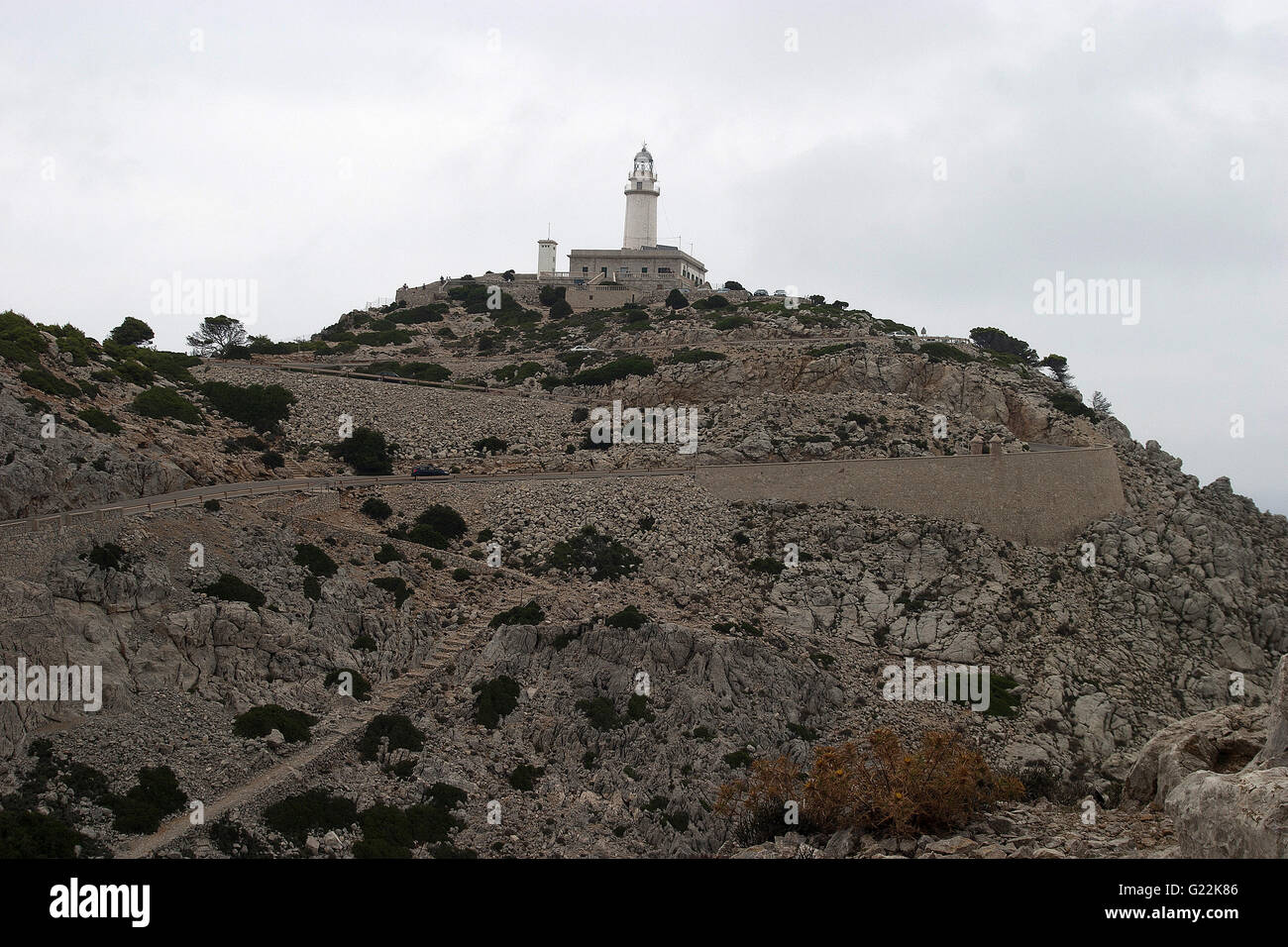 a beautiful view of the lighthouse of Cap Formentor from a distance ...