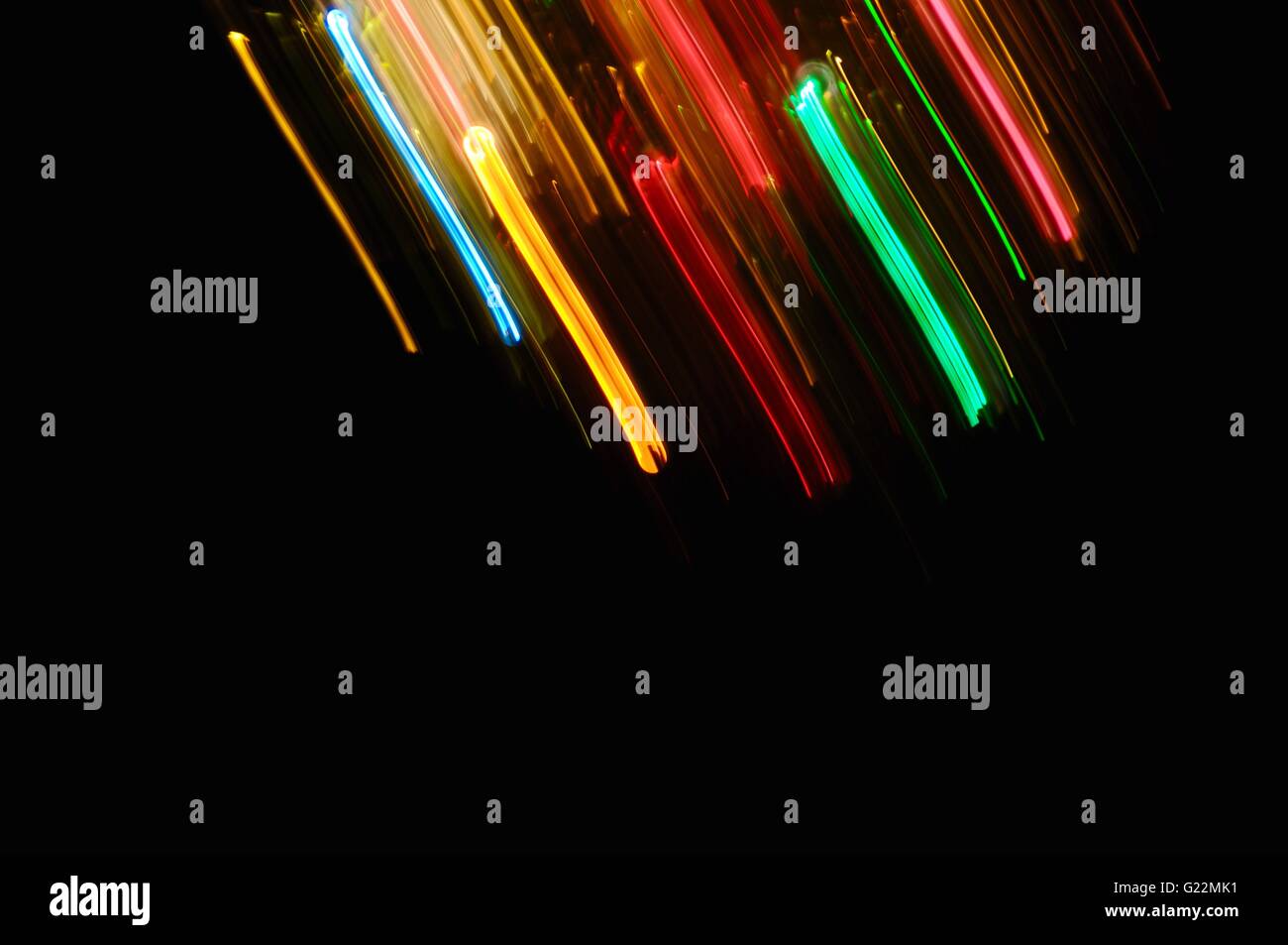 A Time Lapse Of Christmas Lights Stock Photo Alamy