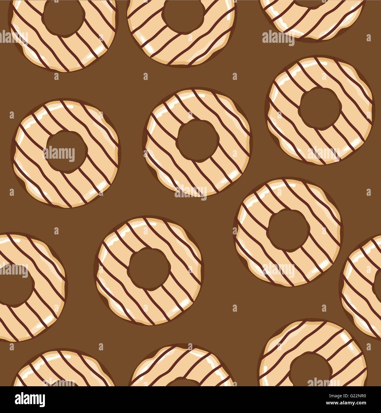 vector illustration of seamless donuts background Stock Vector Image ...