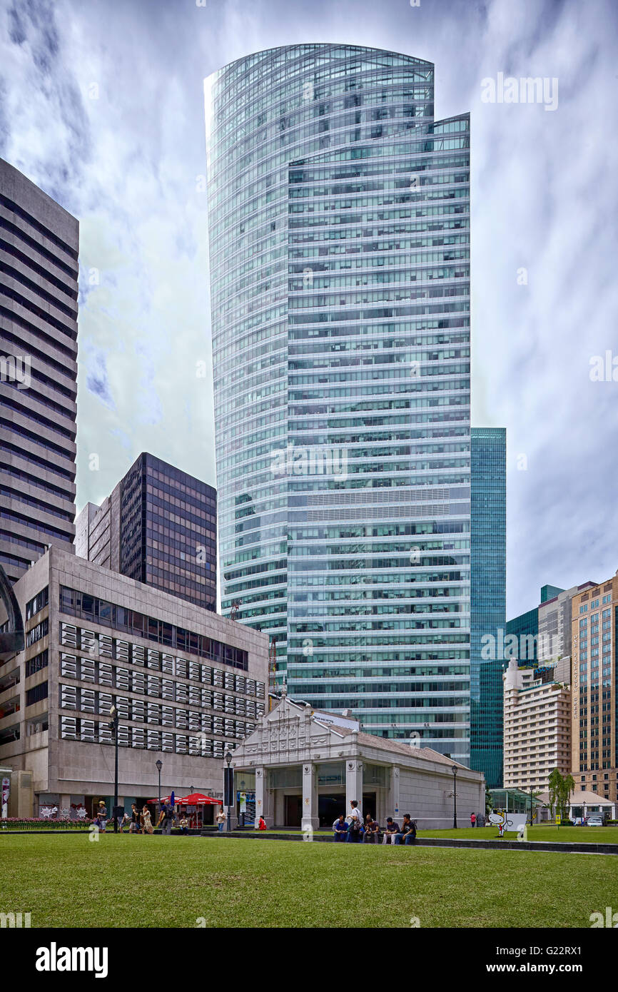 Ocean Financial Centre on Collyers Quay in Singapore on July 15, 2012 ...