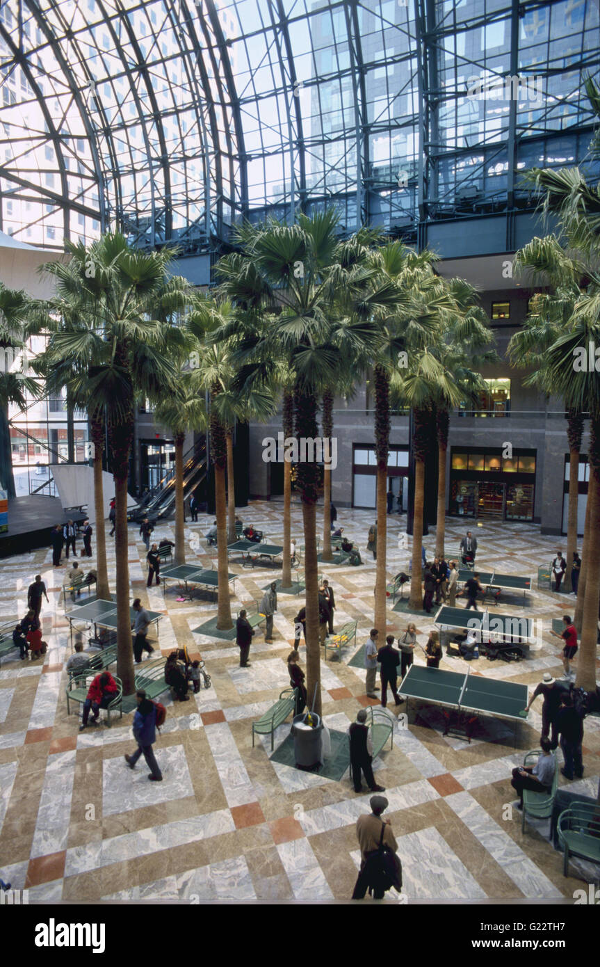 New York, Atrium at World Financial center Stock Photo - Alamy