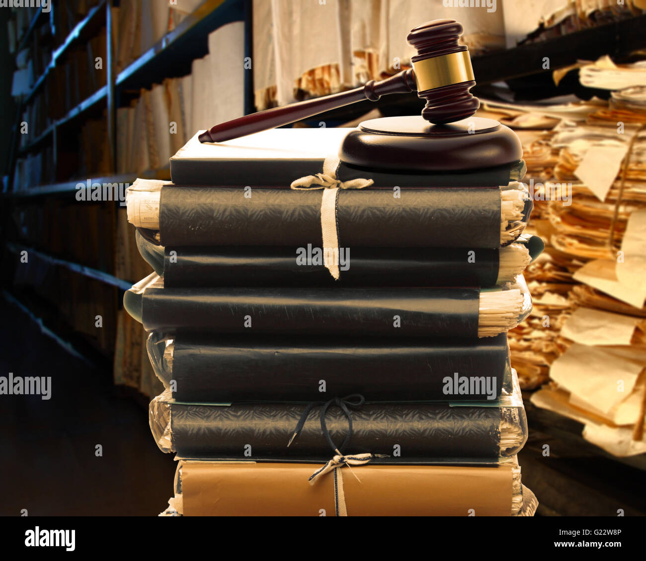 Shelf pile documents hi-res stock photography and images - Alamy