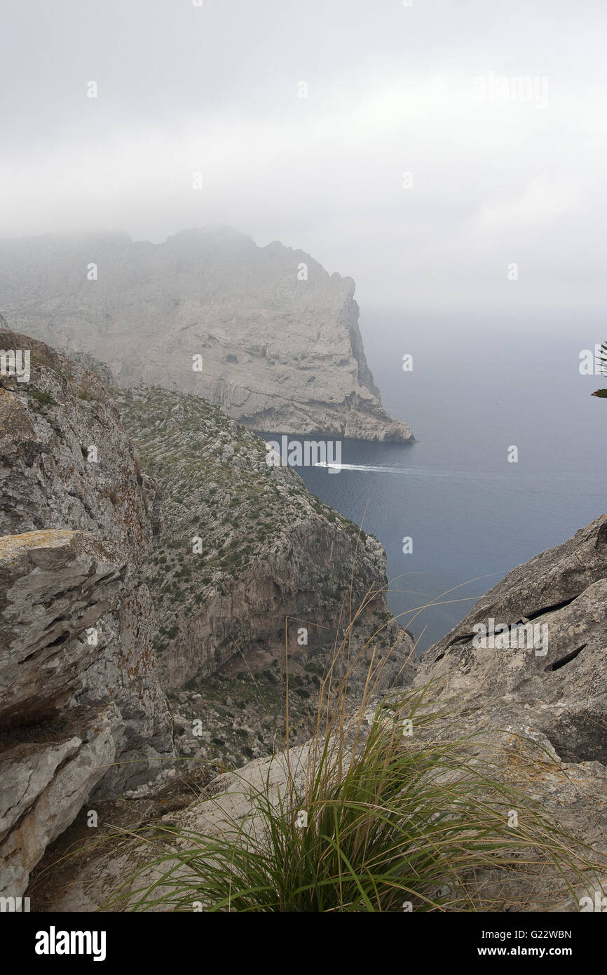 a moody picture of the the cliffs of Cap de Formentor, Palma de ...