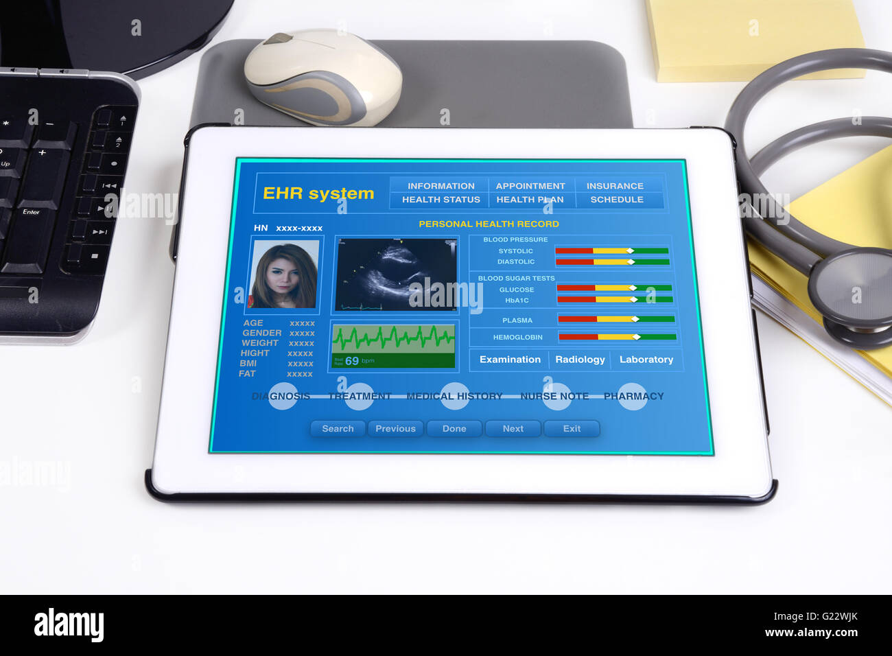 Health information system hi-res stock photography and images - Alamy