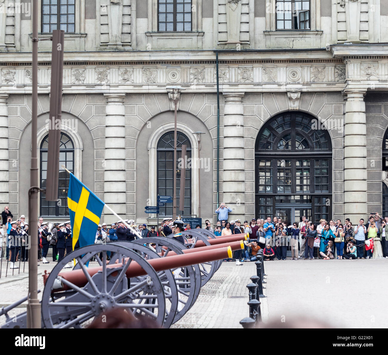 Change of the Guards Parade Royal Palace Stockholm Sweden Stock Photo ...