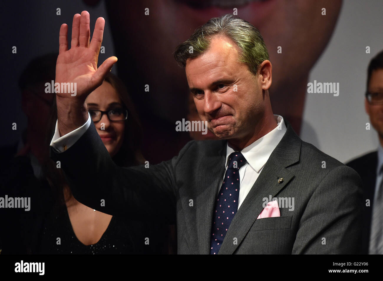 Vienna, Austria. 22nd May, 2016. Norbert Hofer, candidate for Austria's ...