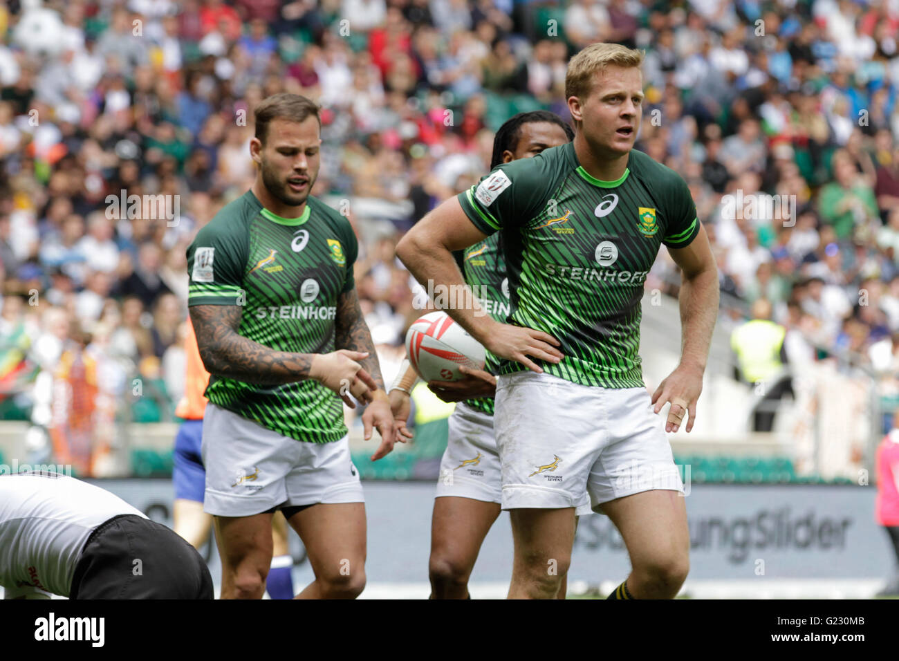 London, UK. 22nd May 2016. South African captain Dylan Sage during the ...