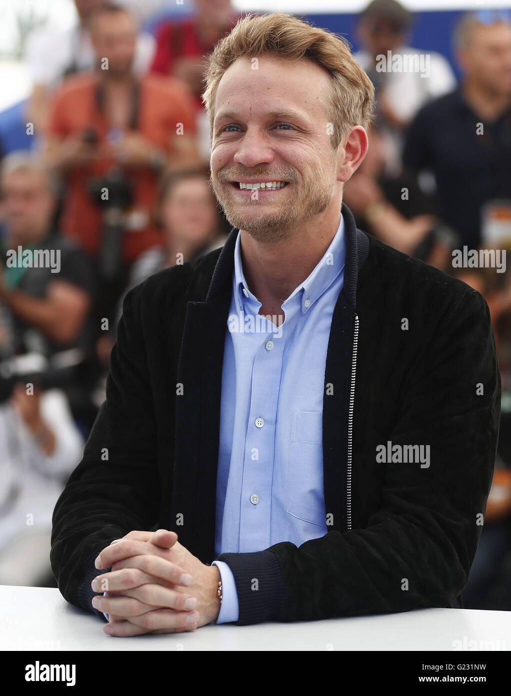 Cannes, France. 18th May, 2016. epa05313805 Belgian actor Jeremie ...