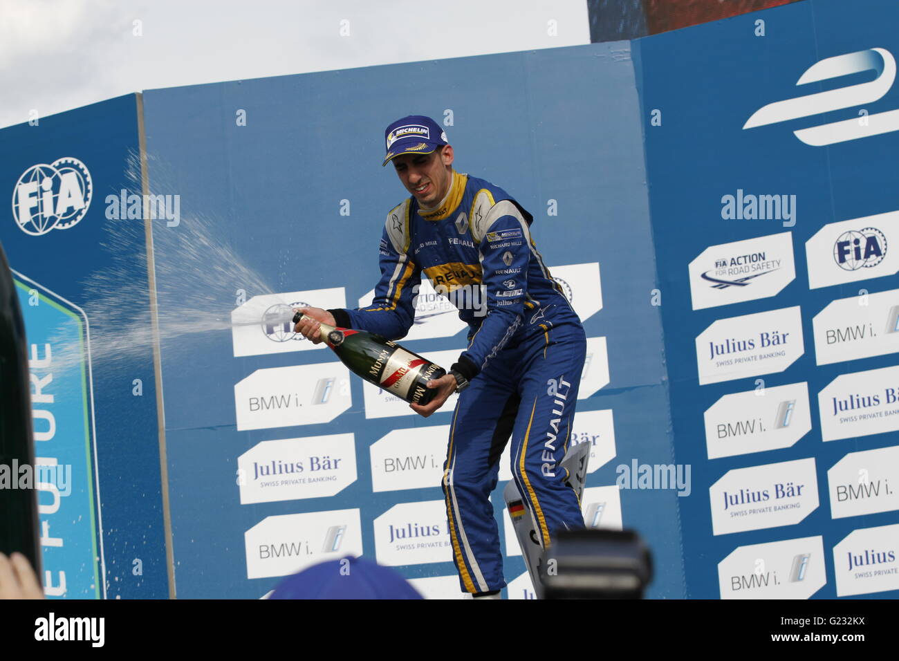 Berlin, Germany. 21st May, 2016. A guest in the formula E in Berlin ...