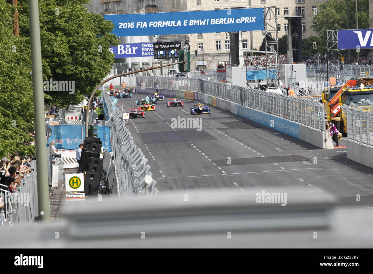 Berlin, Germany. 21st May, 2016. A guest in the formula E in Berlin ...