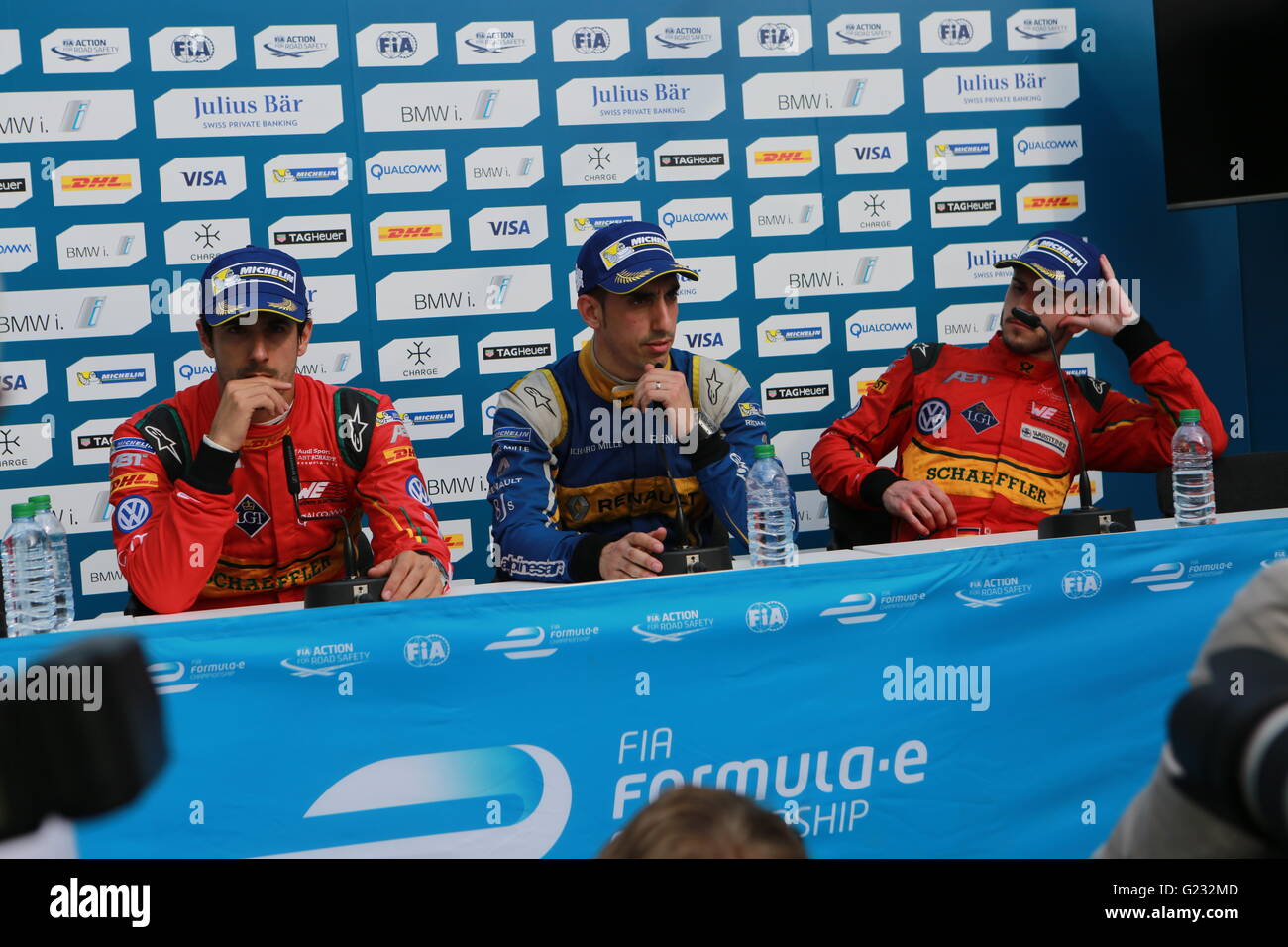 Berlin, Germany. 21st May, 2016. A guest in the formula E in Berlin ...