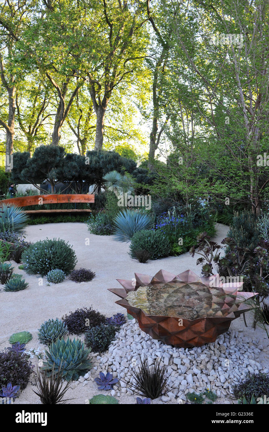 London, UK. 23rd May, 2016. The Winton Beauty of Mathematics Garden ...