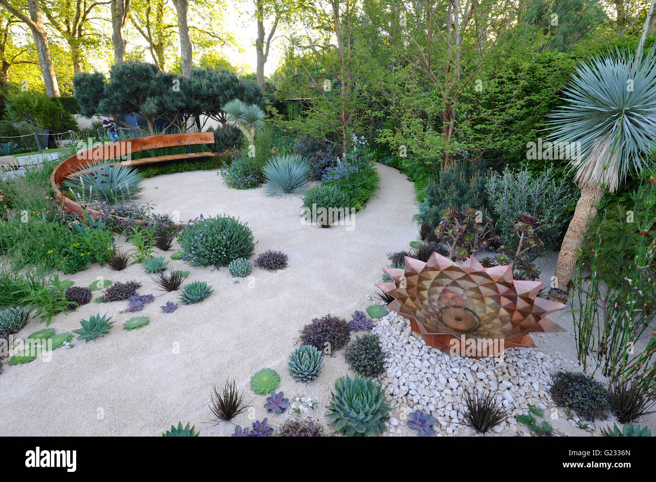 London, UK. 23rd May, 2016. The Winton Beauty of Mathematics Garden ...