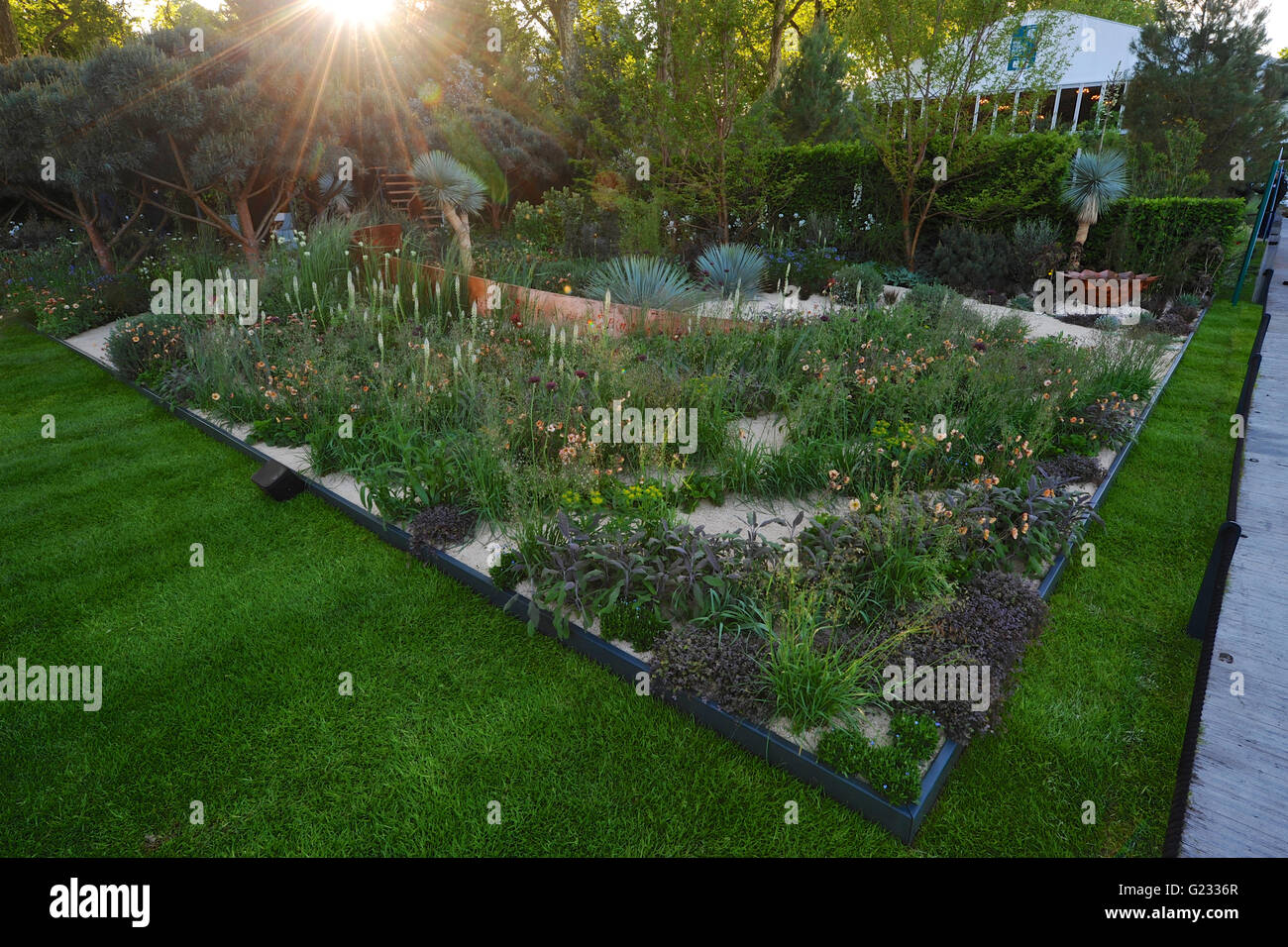 London, UK. 23rd May, 2016. The Winton Beauty of Mathematics Garden ...