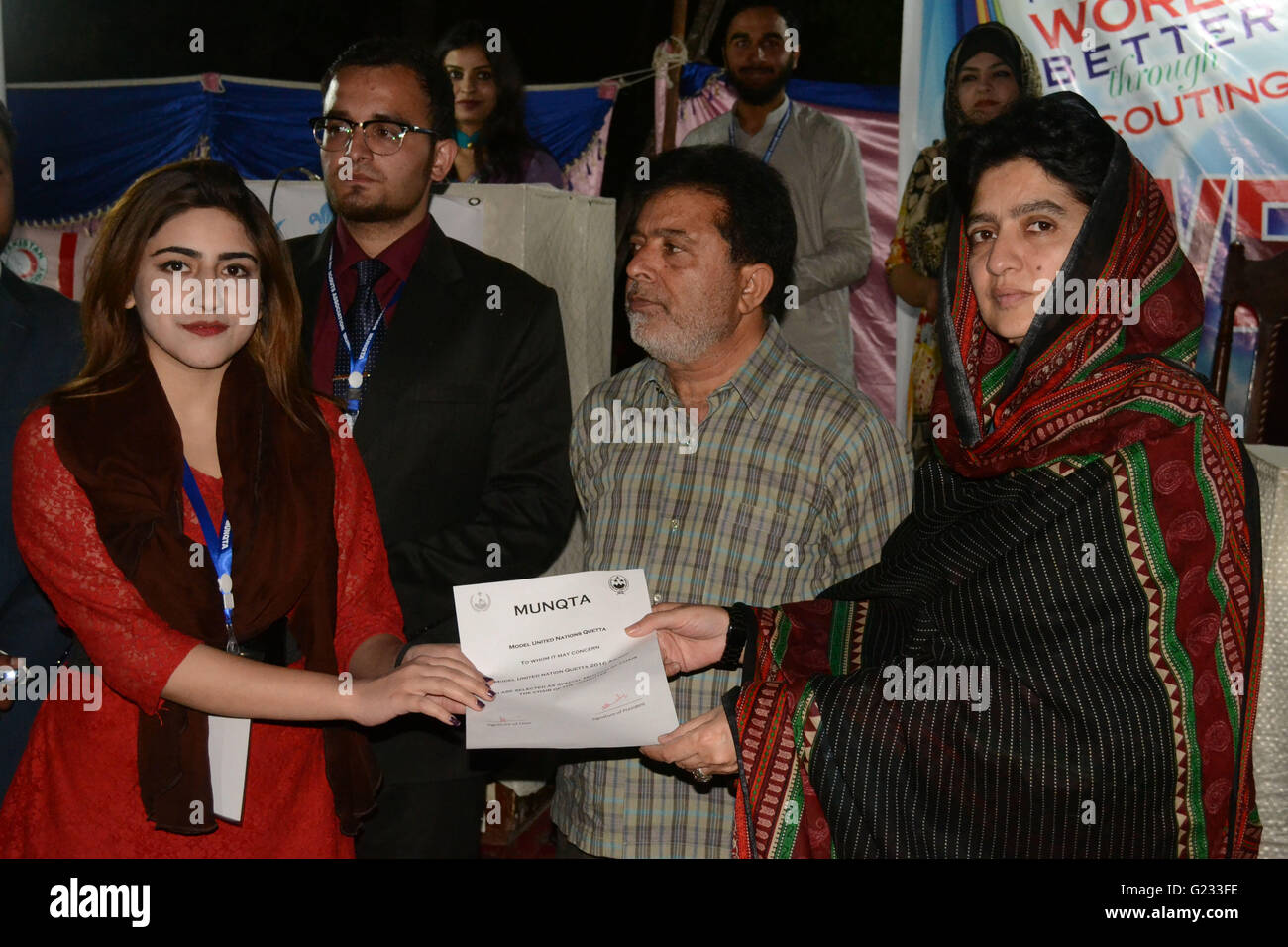 Quetta, Pakistan. 22nd May, 2016. Speaker Balochistan Assembly and ...