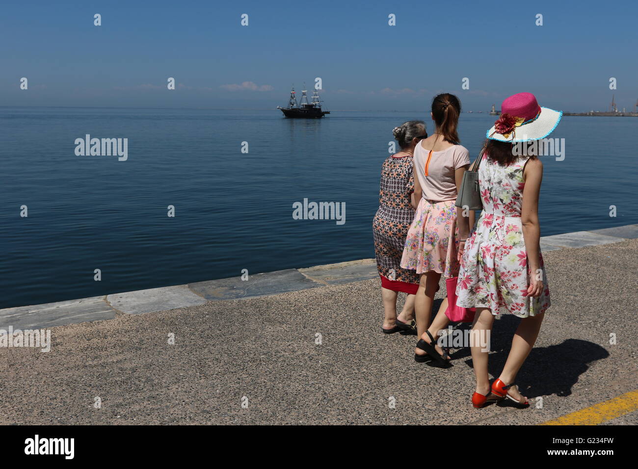 Thessaloniki, Greece, 23rd May 2016. Greece Weather: Sun and heat ...