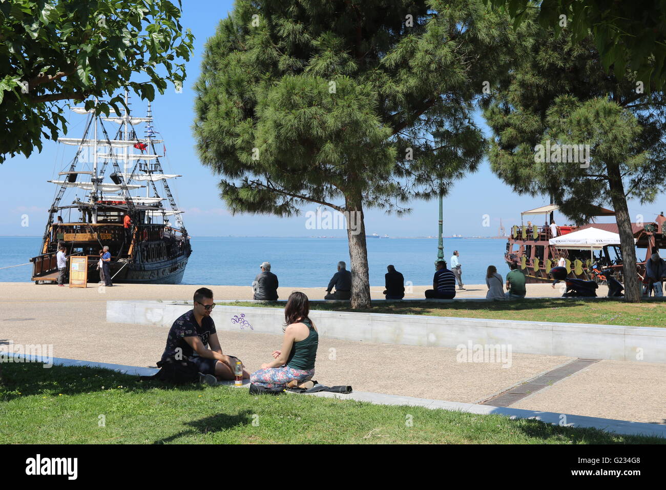 Thessaloniki, Greece, 23rd May 2016. Greece Weather: Sun and heat ...