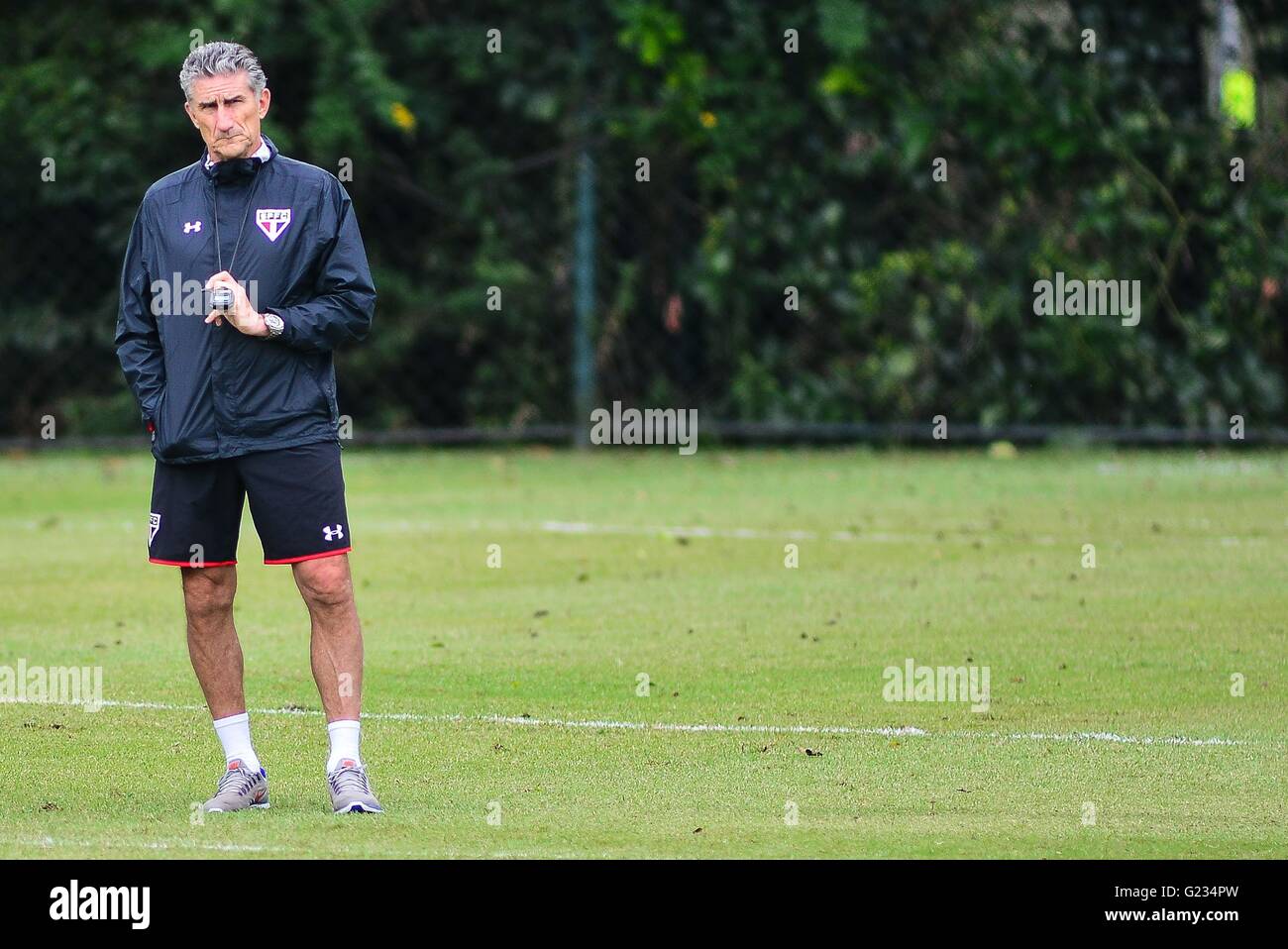 Sao Paulo, Brazil. 23rd May, 2016. TRAINING SPFC - Edgardo Bauza during ...