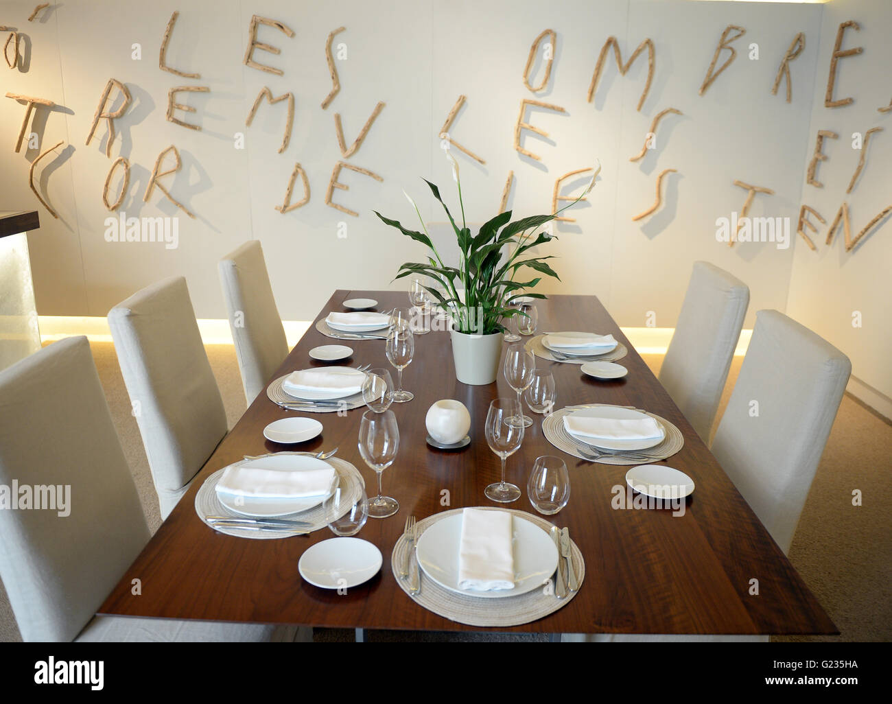 The restaurant 'Simply Fosh' of British chef Marc Fosh, located in the ...