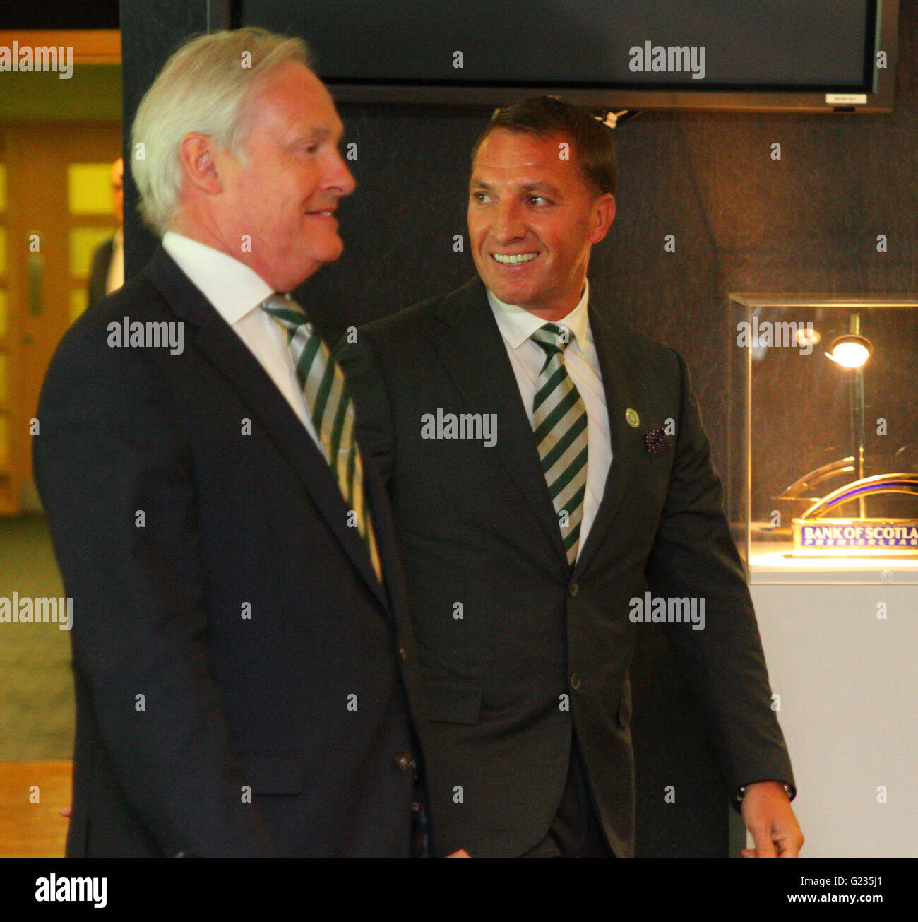 Celtic Park, Glasgow, Scotland. 23rd May, 2016. Celtic unveil Brendan ...
