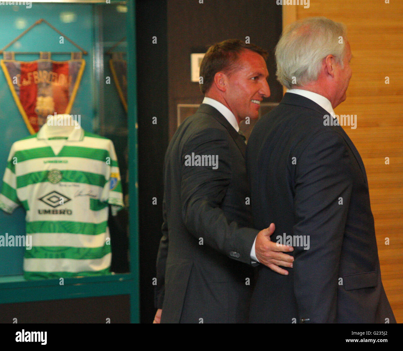 Celtic Park, Glasgow, Scotland. 23rd May, 2016. Celtic unveil Brendan ...