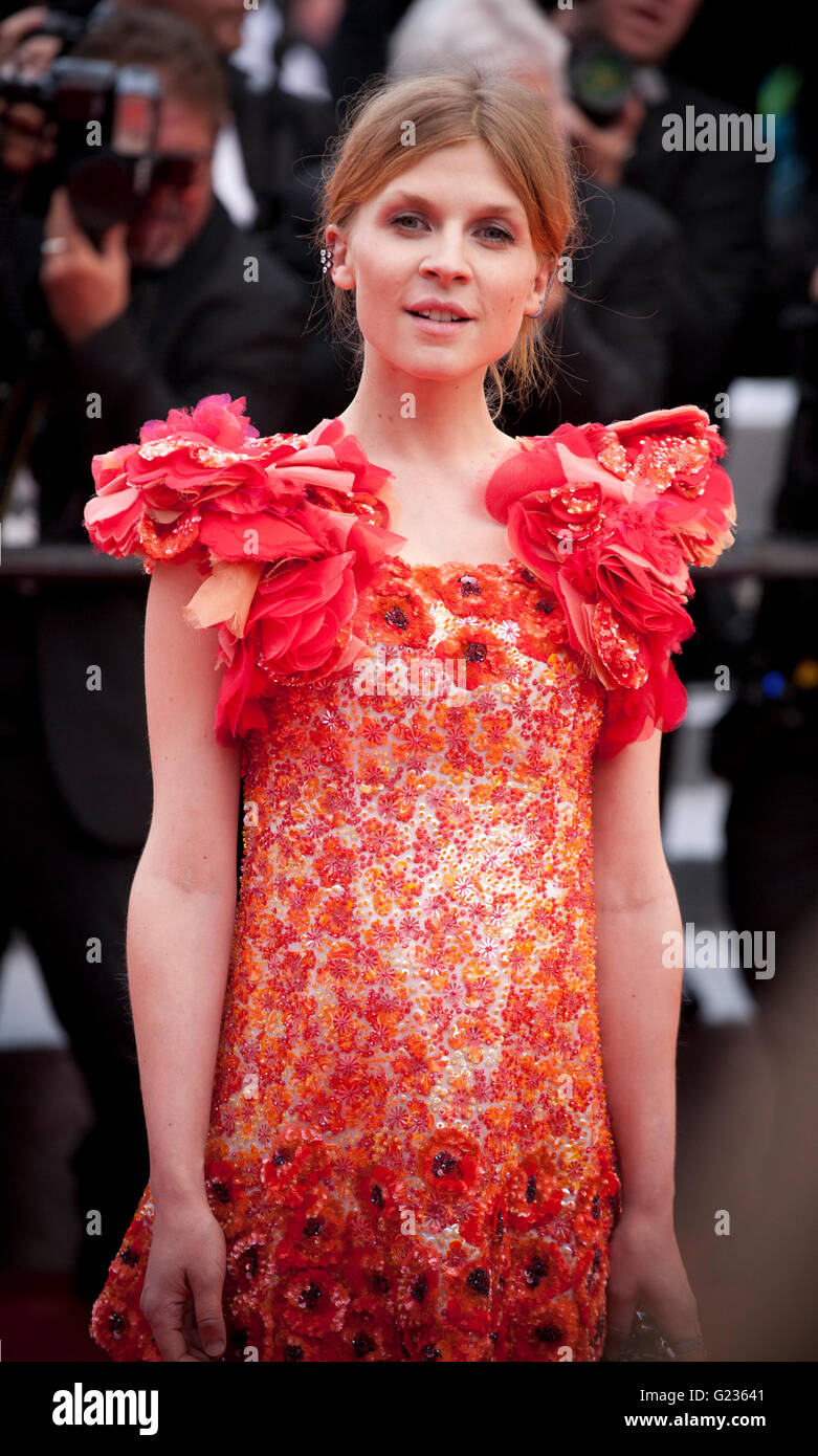 Cannes, France. 22nd May, 2016. Actress and model Clemence Poesy at the ...