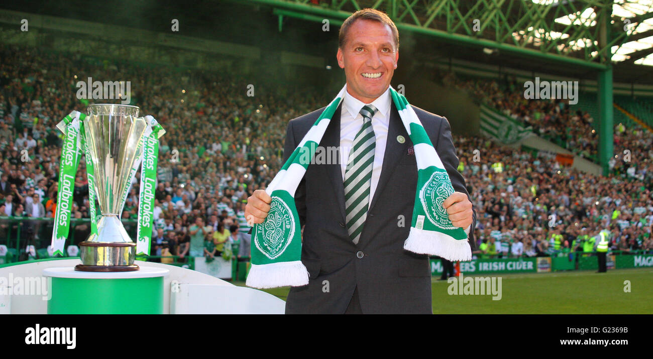 Celtic Park, Glasgow, Scotland. 23rd May, 2016. Celtic unveil Brendan ...