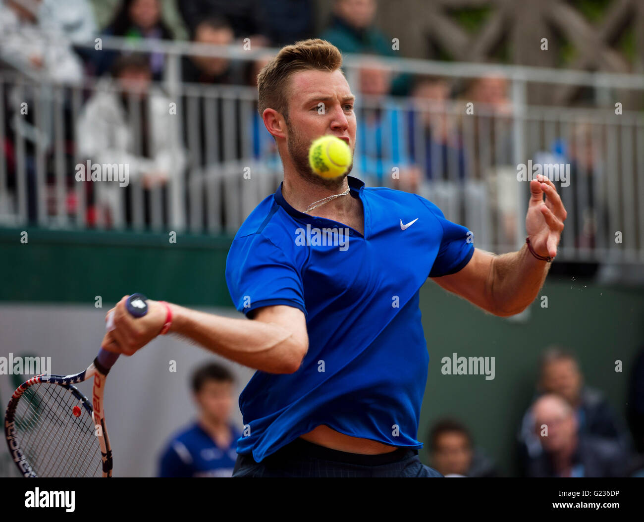 Paris, France, 23 june, 2016, Tennis, Roland Garros, Jack Sock (USA ...