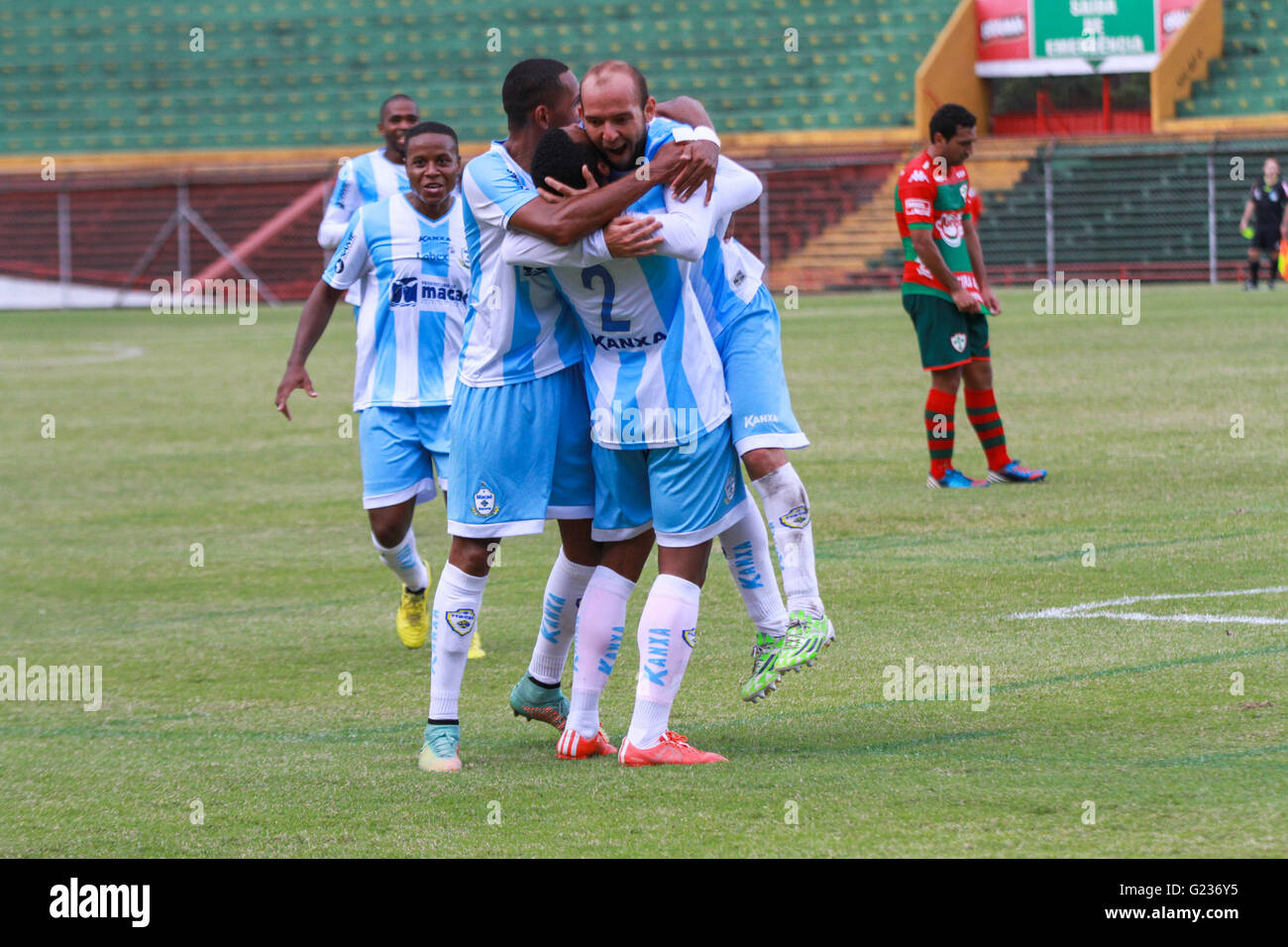 SAO PAULO, Brazil - 05/23/2016: PORTUGUESE X MACA? - game between ...