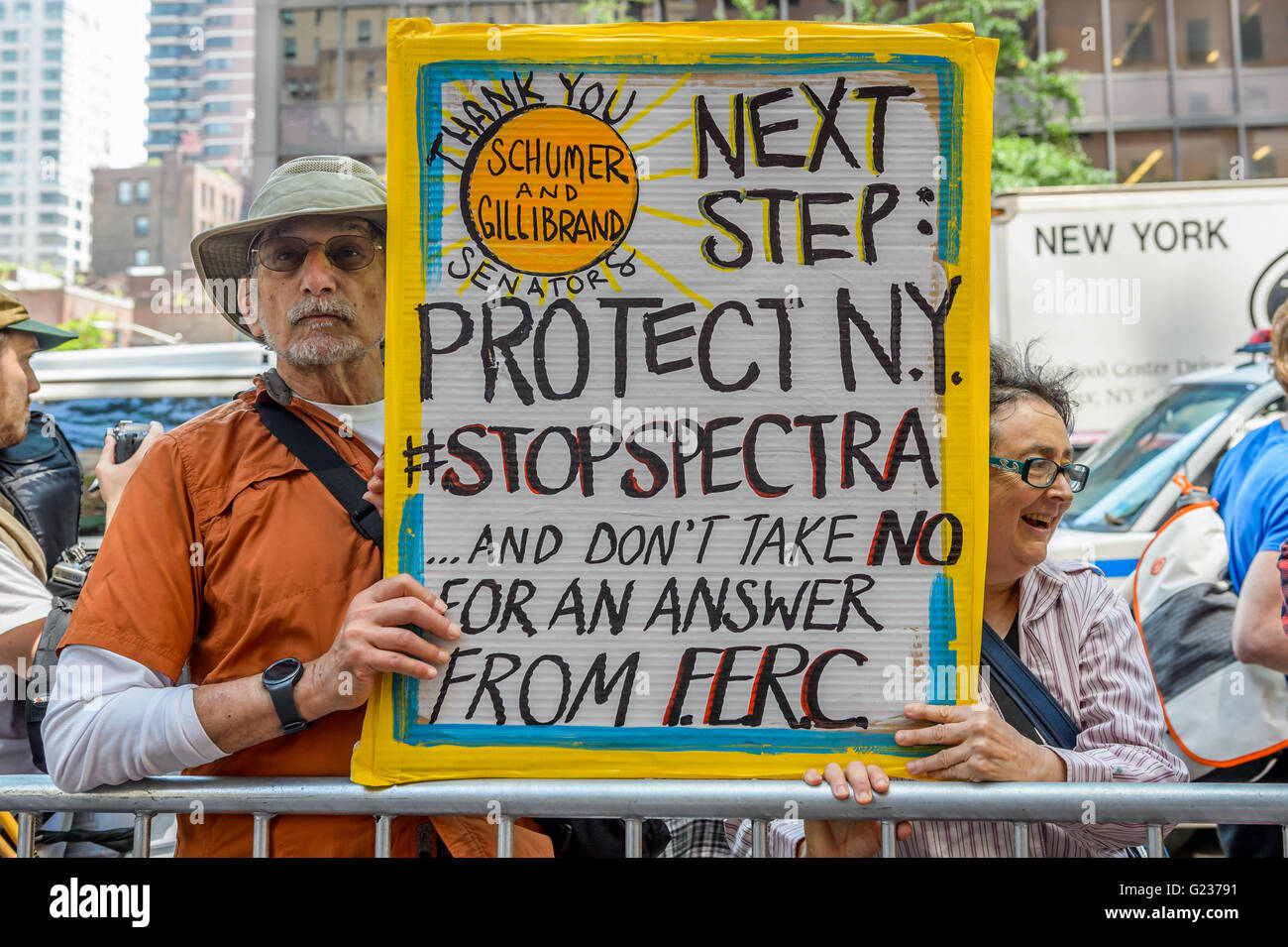 New York, United States. 23rd May, 2016. Hundreds of New Yorkers rally ...