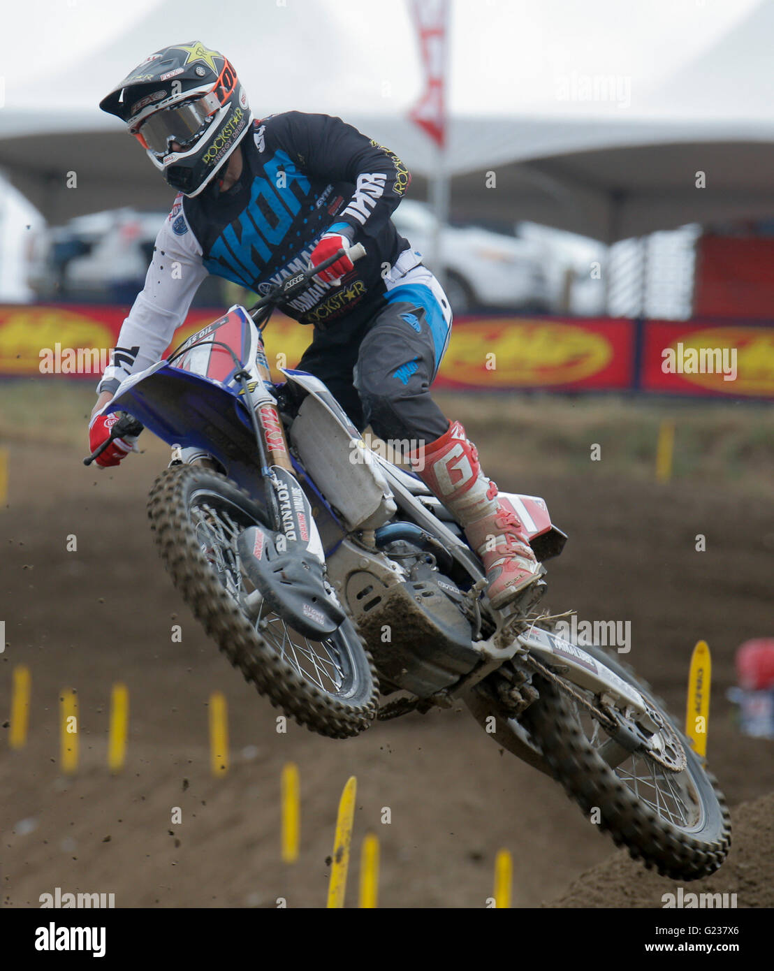 Rancho Cordova, CA. 21st May, 2016. # 1 Jeremy Martin takes third place ...