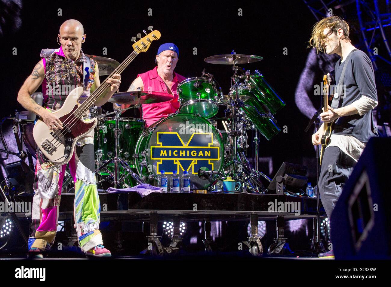 Columbus, Ohio, USA. 22nd May, 2016. FLEA, CHAD SMITH and JOSH ...