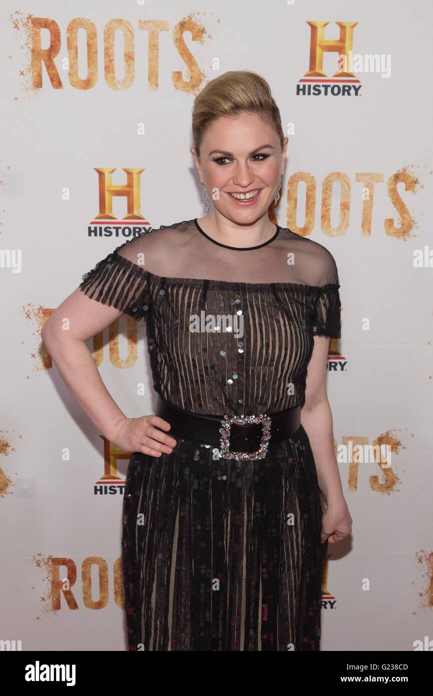 New York, NY, USA. 23rd May, 2016. Anna Paquin at arrivals for HISTORY ...