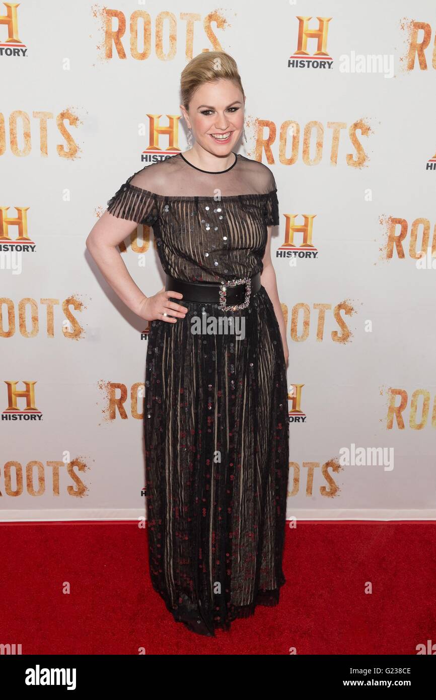 New York, NY, USA. 23rd May, 2016. Anna Paquin at arrivals for HISTORY ...