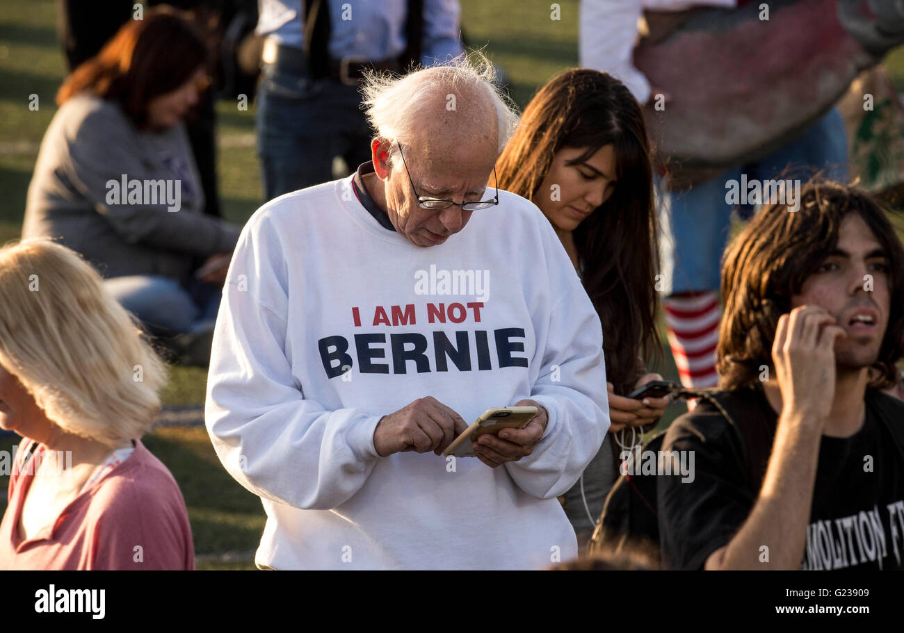 Santa Monica, California, USA. 23rd May, 2016. Bernie Sanders look ...