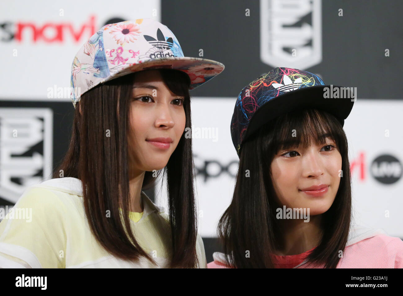 Tokyo, Japan. 24th May, 2016. (L to R) Alice Hirose, Suzu Hirose ...