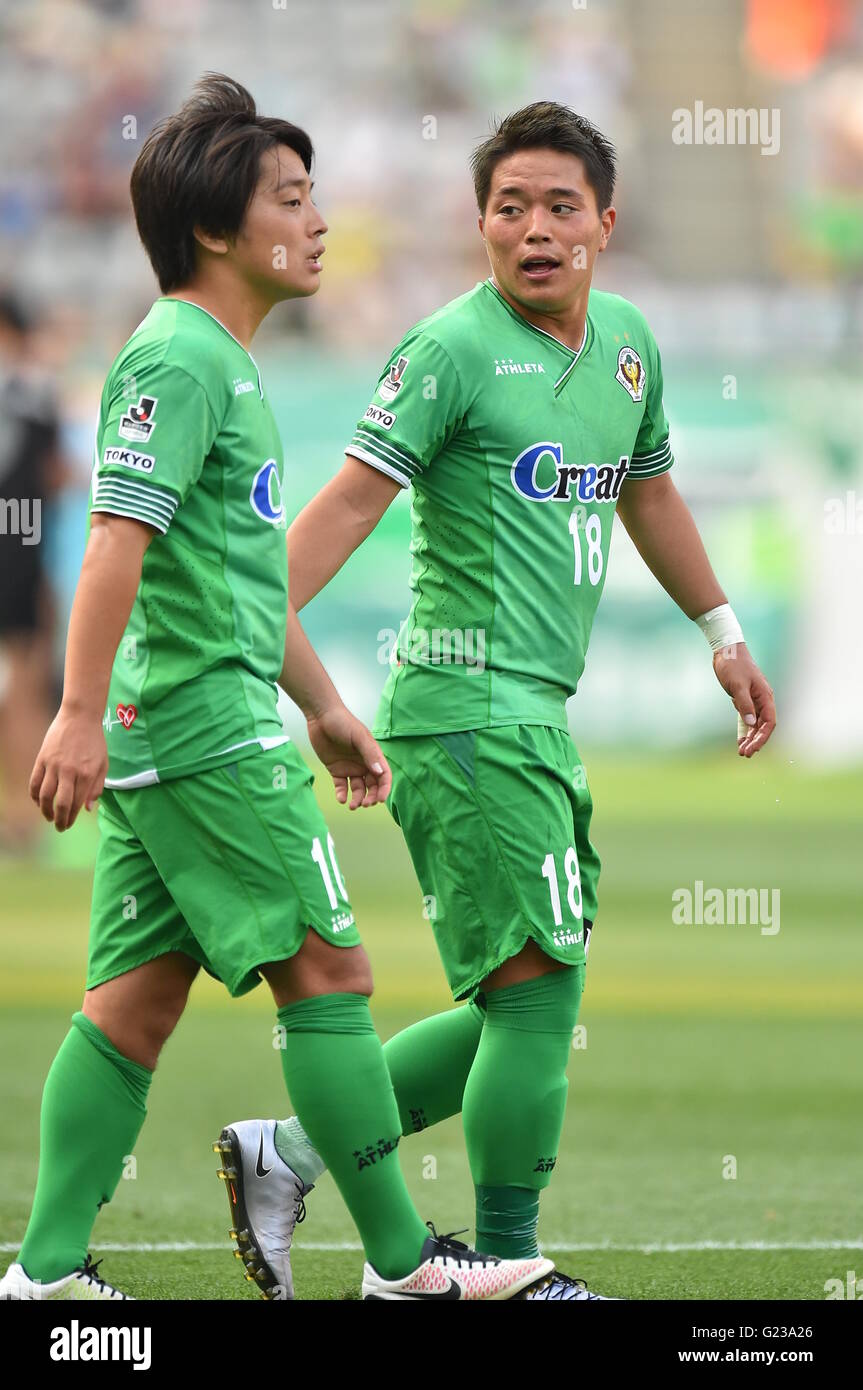 Tokyo, Japan. 22nd May, 2016. (L-R) Yoshiaki Takagi, Daisuke Takagi (Verdy) Football/Soccer ...