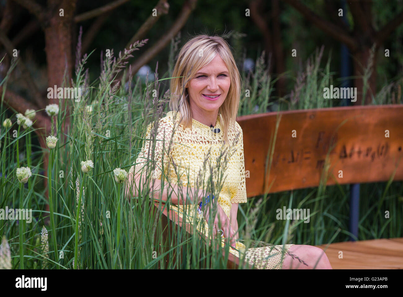 London, UK. 23rd May, 2016. Broadcaster Jo Wylie at Chelsea Flower Show ...