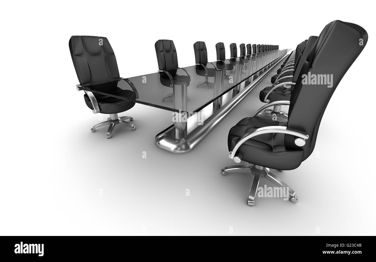 Business workplace, boardroom white interior Stock Photo - Alamy