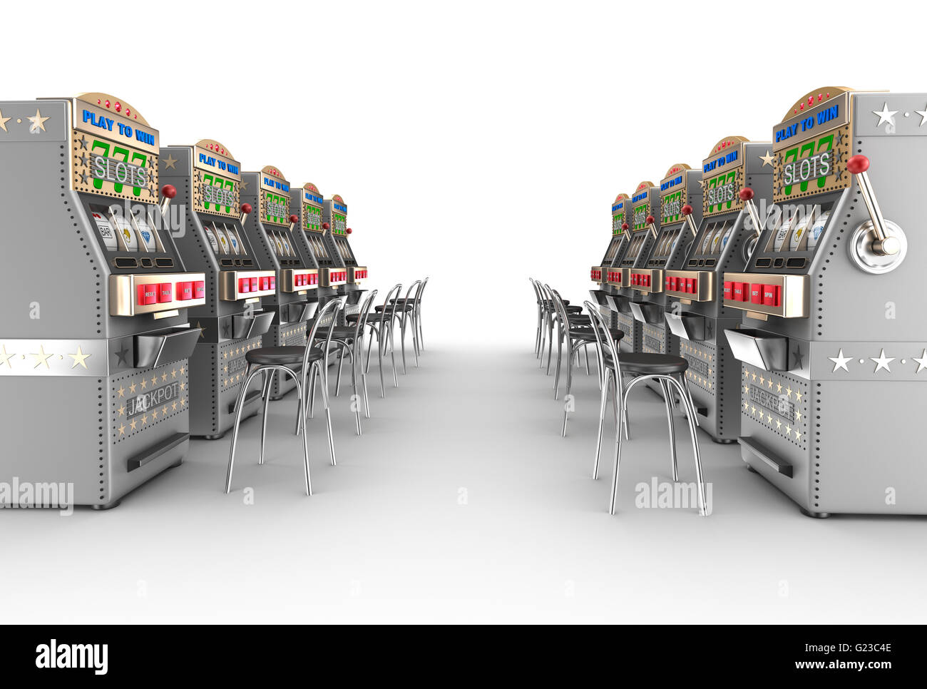Casino slot machine with chair hi-res stock photography and images - Alamy