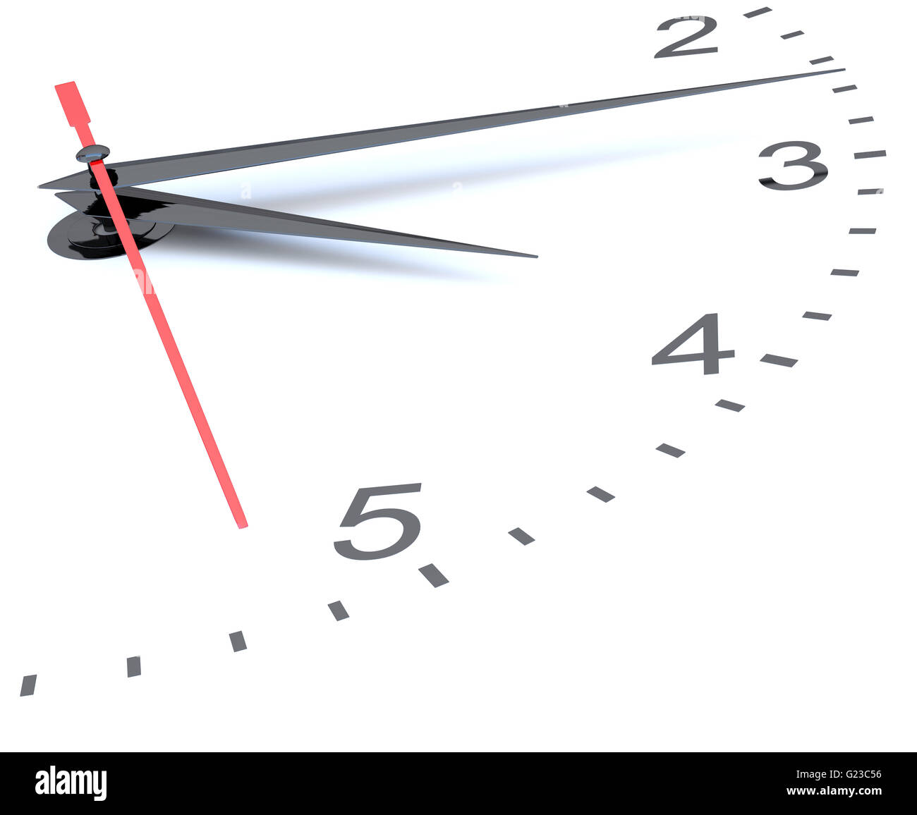 Closeup of hands on clock face Stock Photo - Alamy