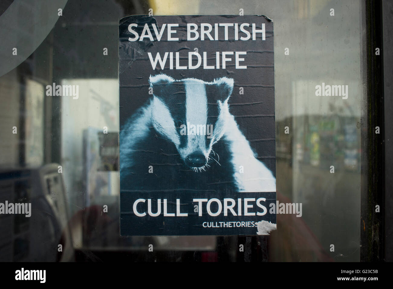 Anti Tory govt poster Stock Photo - Alamy