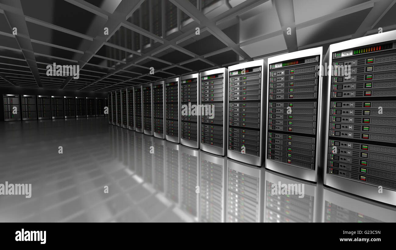 Modern interior of server room in datacenter Stock Photo - Alamy