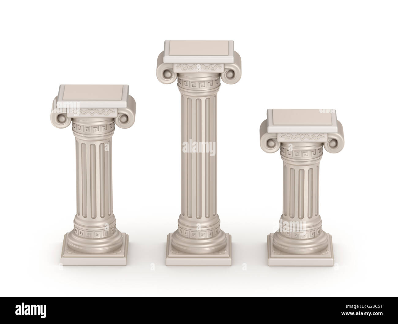 Antique doric style column - architectural detail Stock Photo - Alamy
