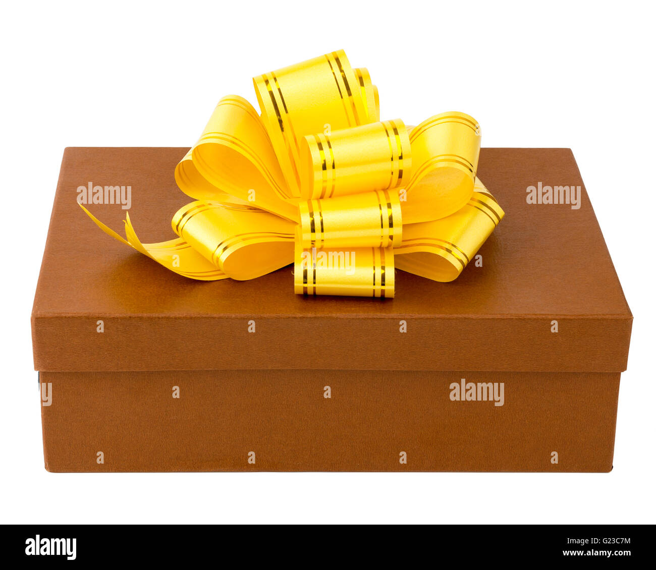 White paper covered gift box Cut Out Stock Images & Pictures - Alamy