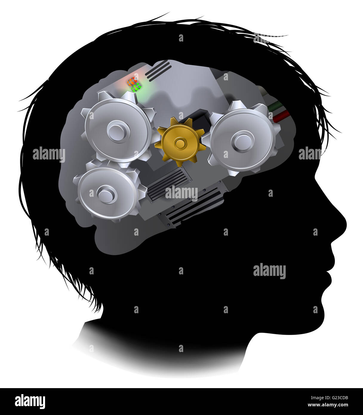 Brain Silhouette Child